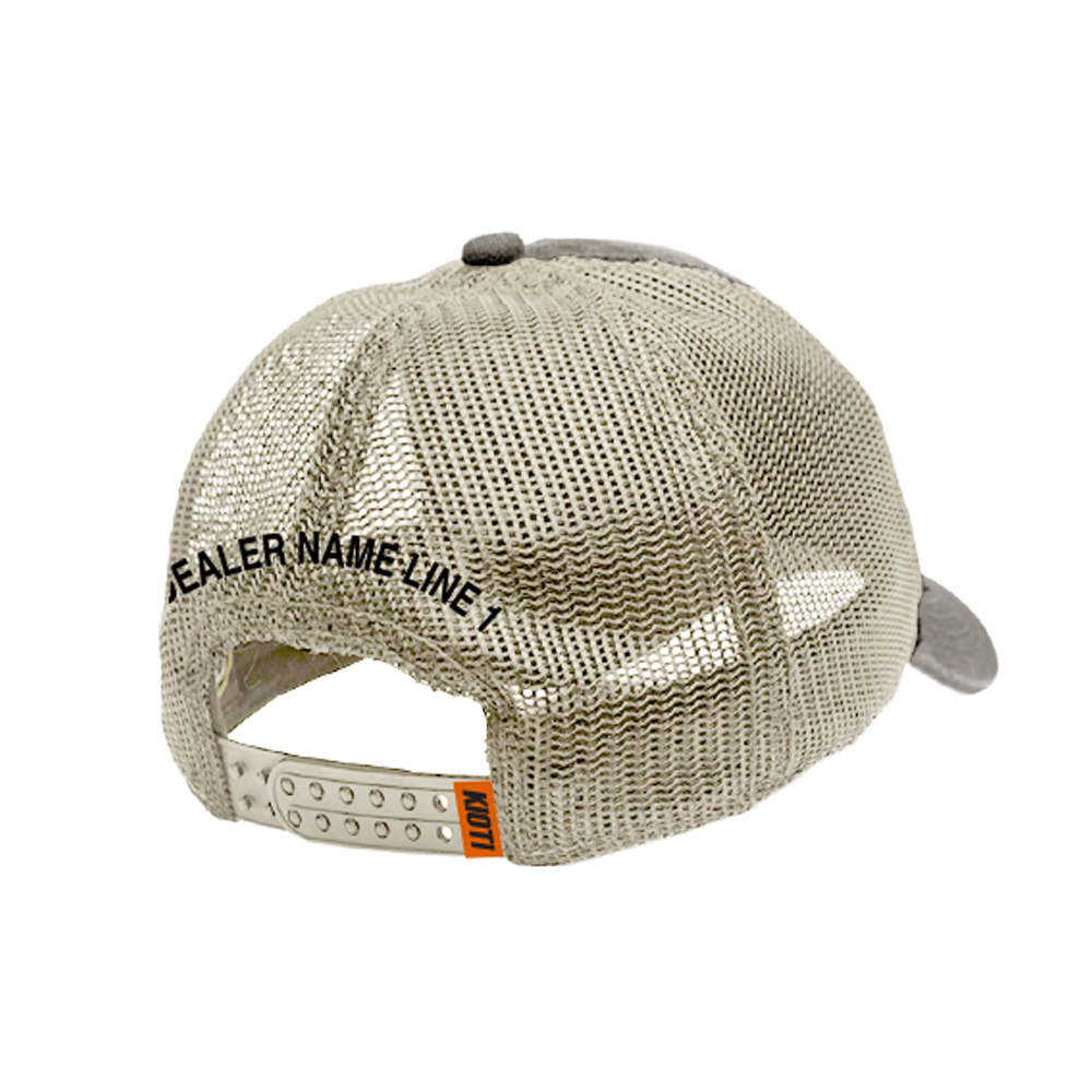 KIOTI Tractor Gear | Custom Washed Grey Cap